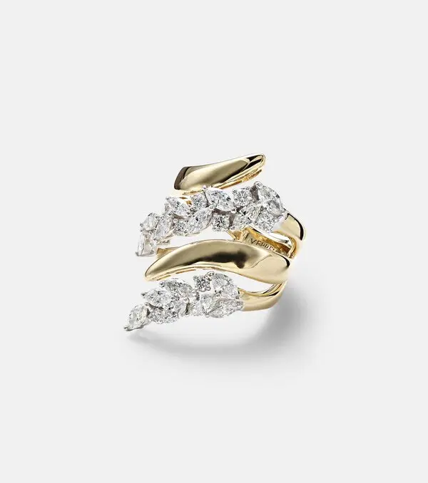 Yeprem En Strada 18kt And White Ring With Diamonds - Gold