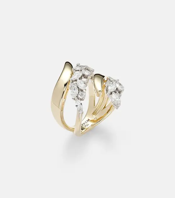 Yeprem En Strada 18kt And White Ring With Diamonds