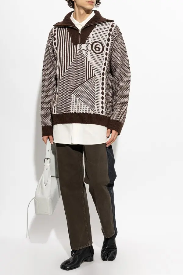 MAISON MARGIELA Sweater With A Stand-up Collar