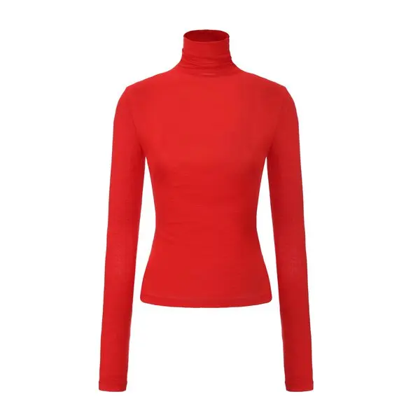FRONT ROW SHOP Open-back Wool Jersey Top