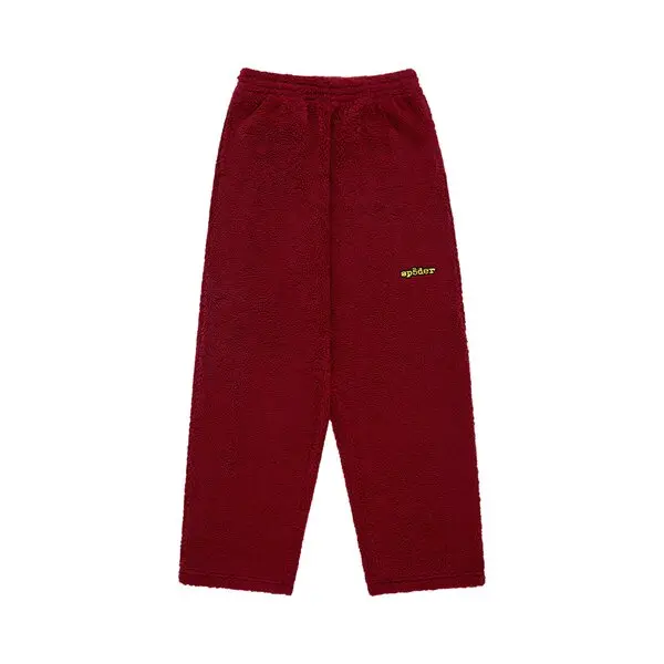 SP5DER Teddy Fleece Pant - Red
