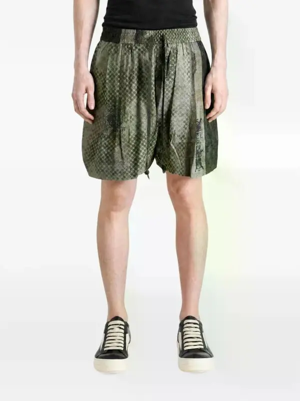 ZIGGY CHEN Silk Patterned Shorts