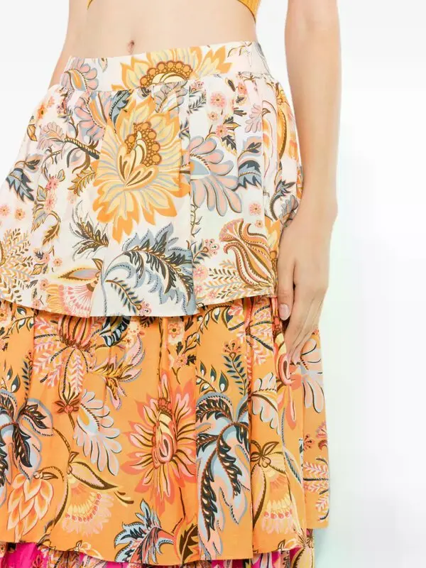 Farm Rio Ligia Midi Skirt