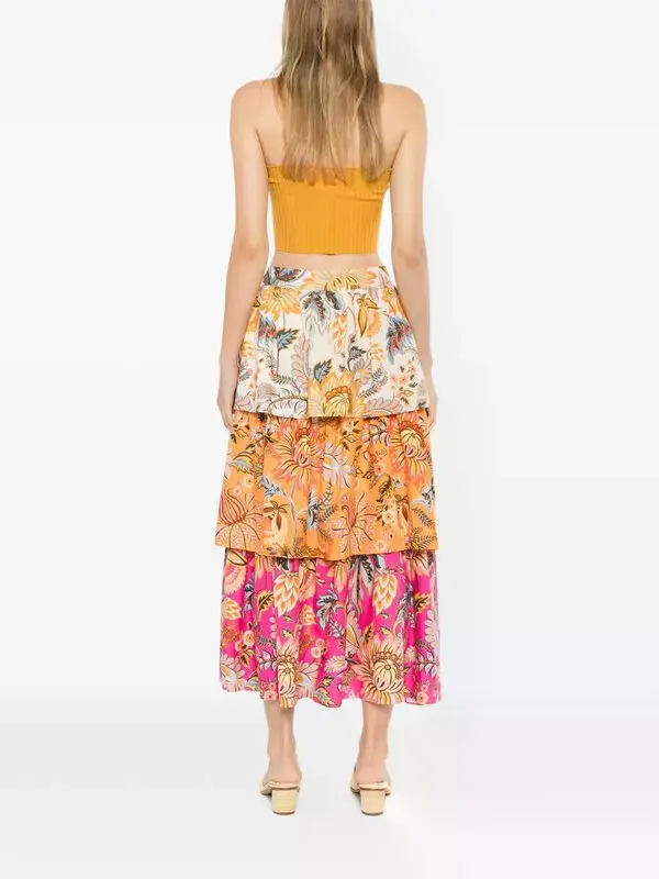 Farm Rio Ligia Midi Skirt