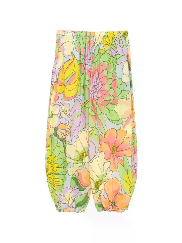 Farm Rio Spring Affair Balloon Pants - Green