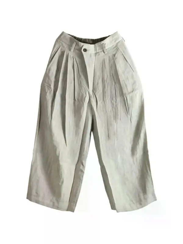 ZIGGY CHEN Pleated-detail Wide-leg Trousers