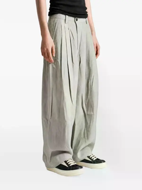 ZIGGY CHEN Pleated-detail Wide-leg Trousers