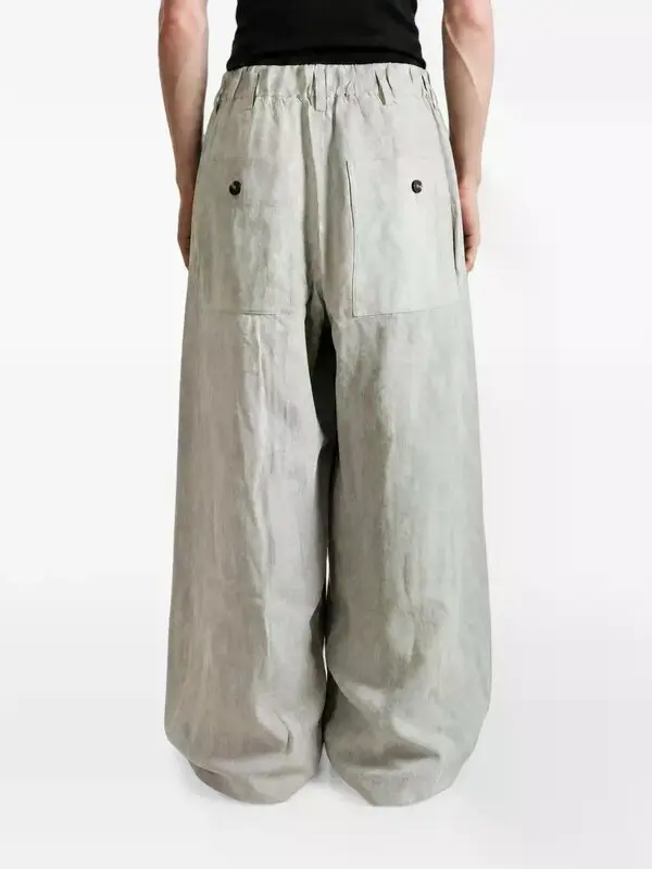 ZIGGY CHEN Pleated-detail Wide-leg Trousers