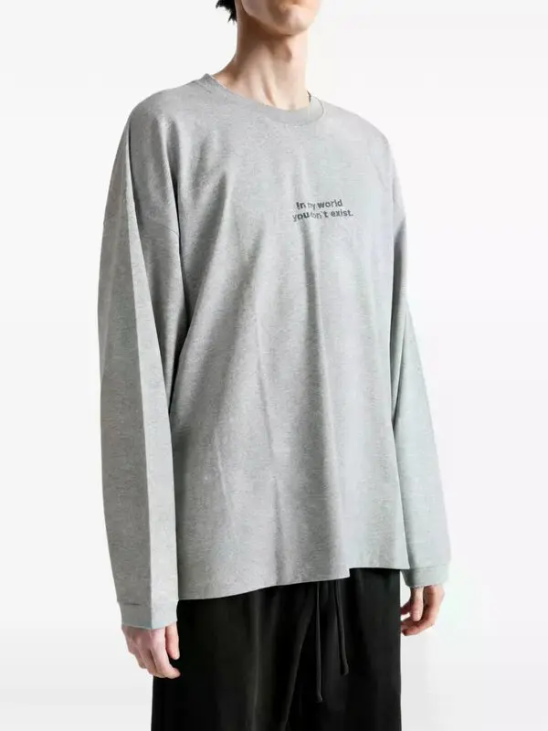 Vetements Slogan-print Long-sleeve T-shirt