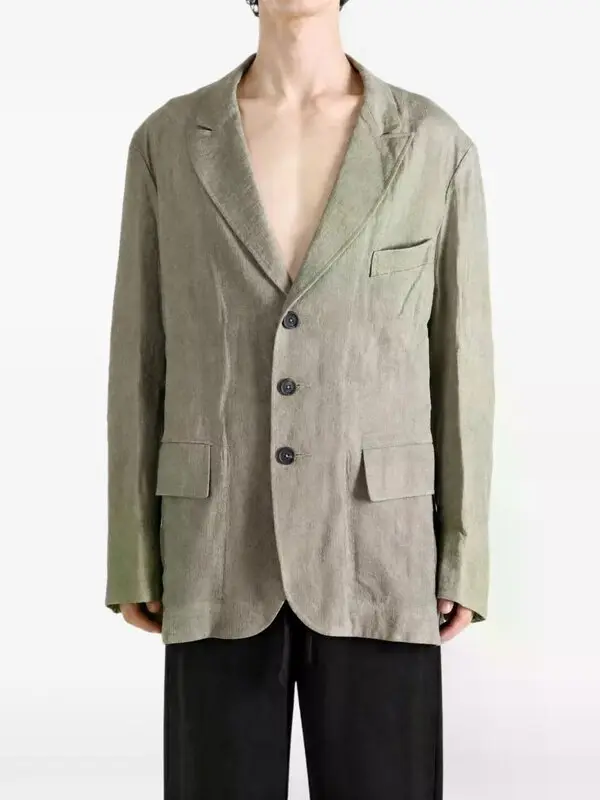 ZIGGY CHEN Notched-lapels Single-breasted Blazer
