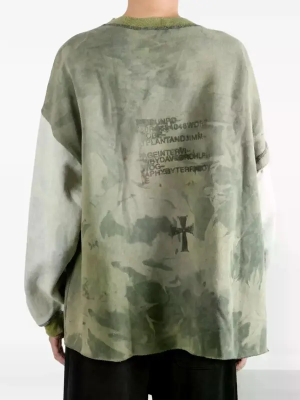 SAITOS Layered Graphic Print Sweatshirt