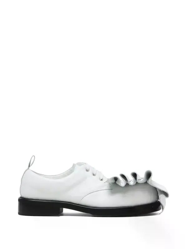 Comme Des Garçons Ruffled Leather Oxford Shoes