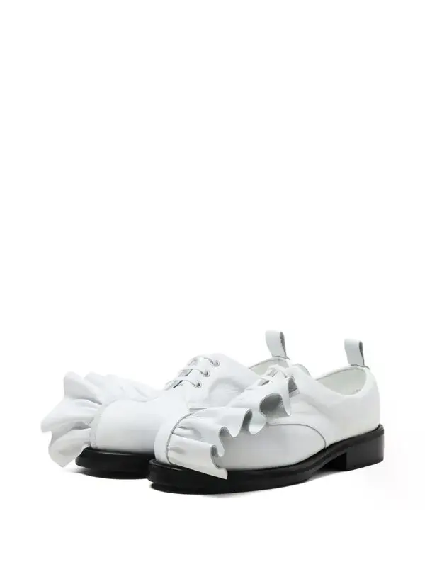 Comme Des Garçons Ruffled Leather Oxford Shoes