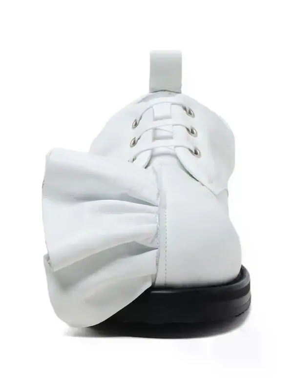 Comme Des Garçons Ruffled Leather Oxford Shoes