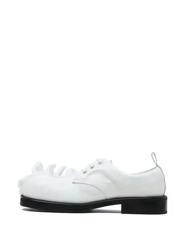 Comme Des Garçons Ruffled Leather Oxford Shoes