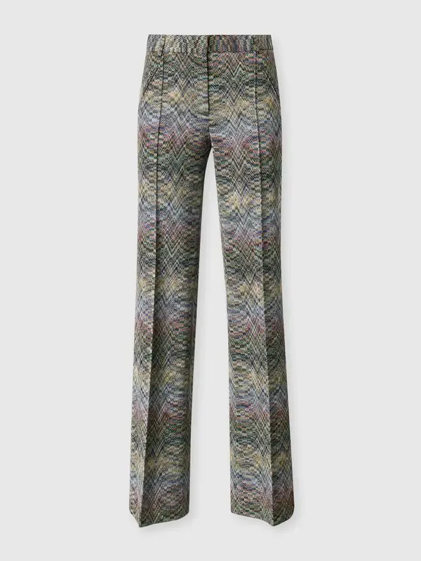 Missoni Tailored Space-dye Viscose Lamé Trousers