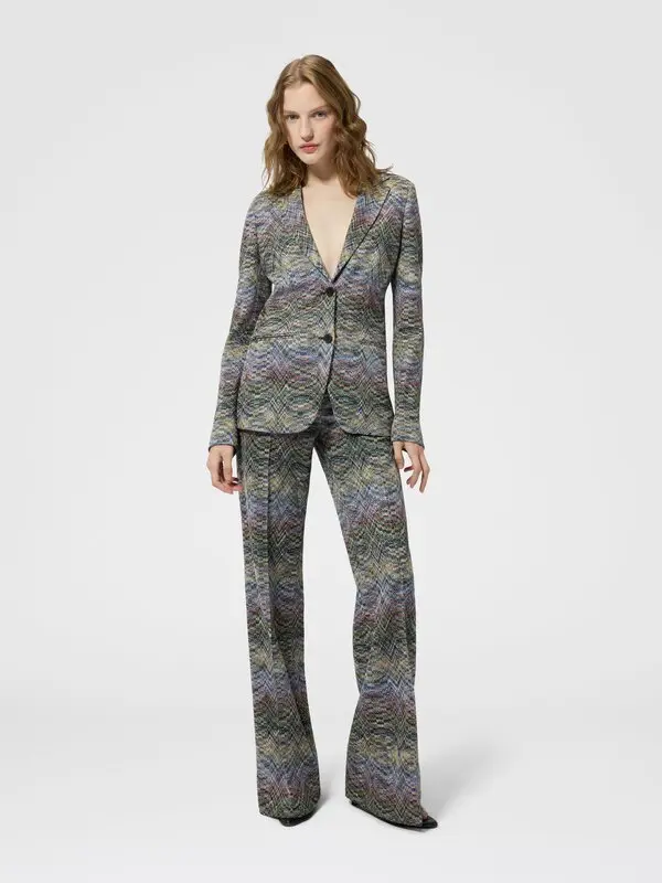 Missoni Tailored Space-dye Viscose Lamé Trousers