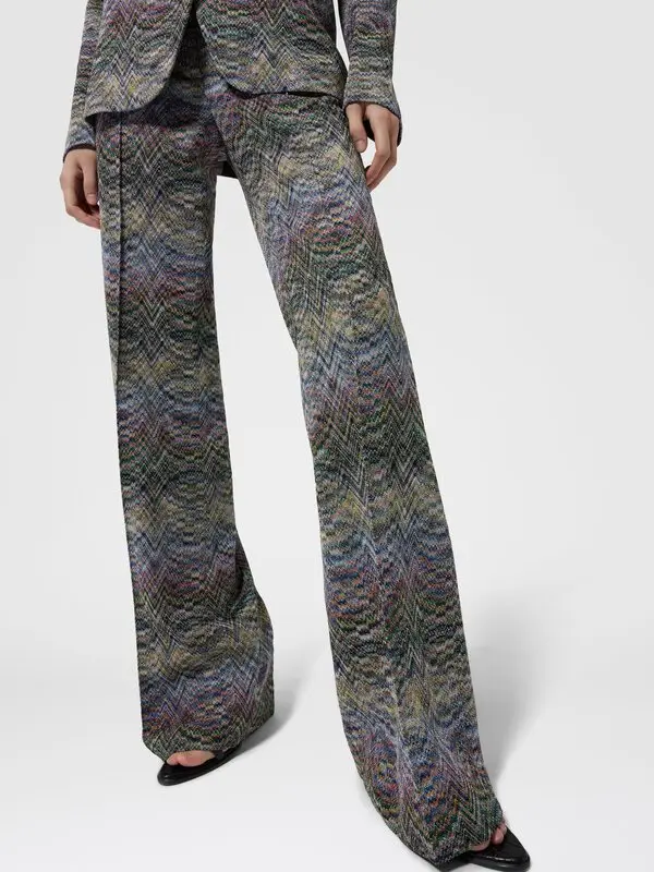 Missoni Tailored Space-dye Viscose Lamé Trousers
