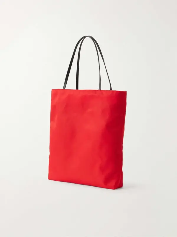 VALESQUE Thea Leather-trimmed Nylon Tote Bag