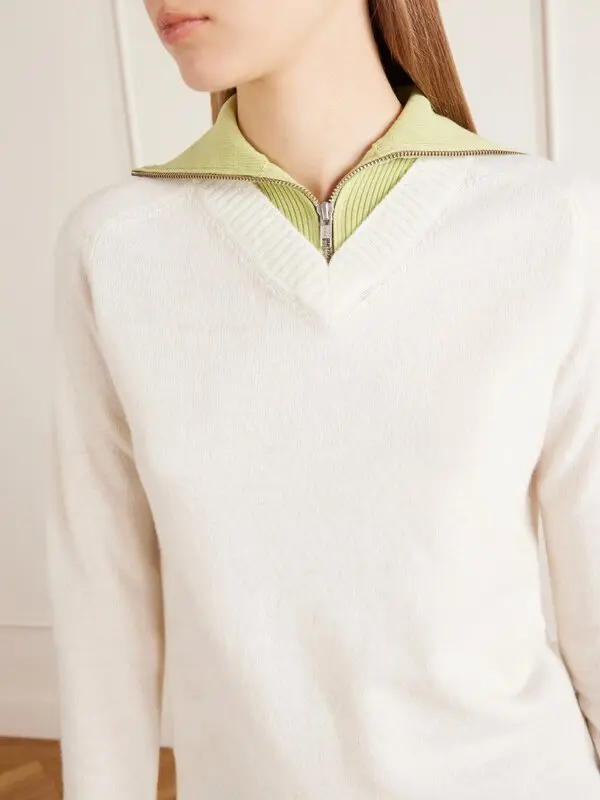 MAISON MARGIELA Ribbed Wool-blend Sweater - Green