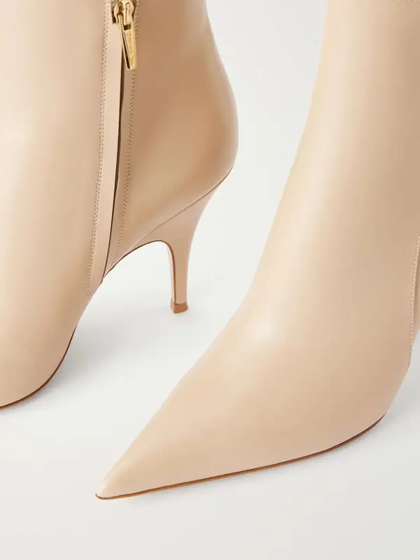 GIANVITO ROSSI Sofia 95 Leather Ankle Boots