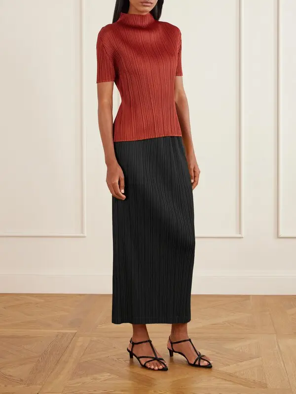 Issey Miyake Plissé Midi Skirt