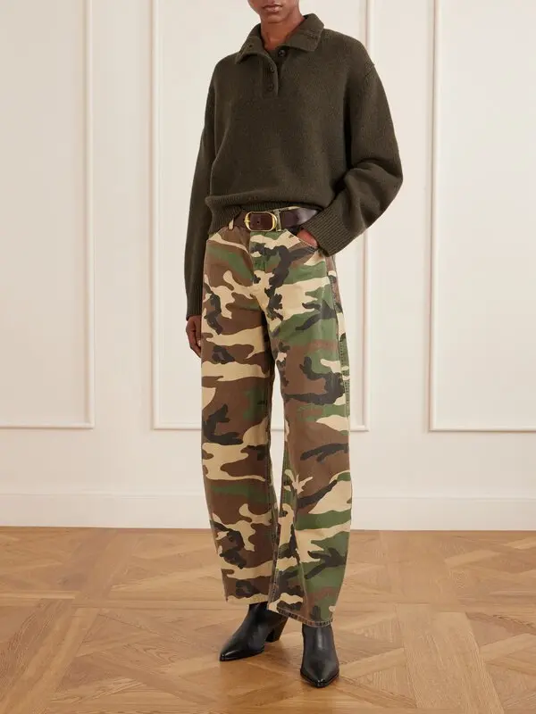 NILI LOTAN Tribeca Cotton Straight-leg Pants