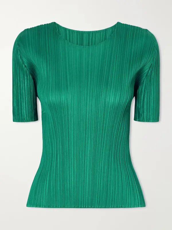 PLEATS PLEASE Issey Miyake Pleated Short-sleeve Shirt