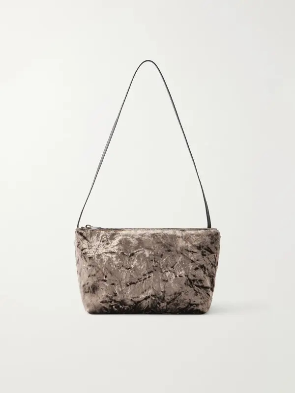 VALESQUE Corset" Shoulder Bag In Crushed Velvet