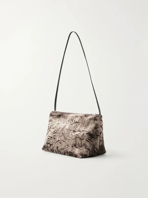 VALESQUE Corset" Shoulder Bag In Crushed Velvet
