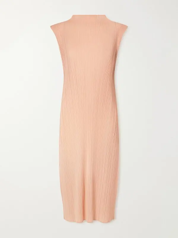 Issey Miyake Midi Dress - Orange