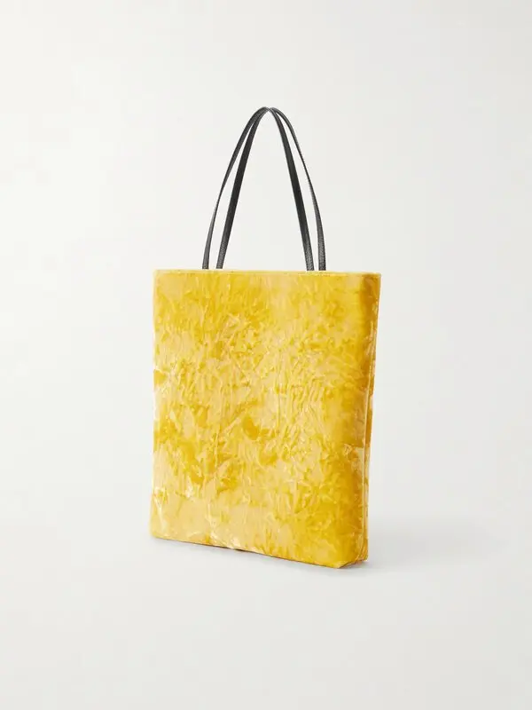 VALESQUE Thea Crushed-velvet Tote