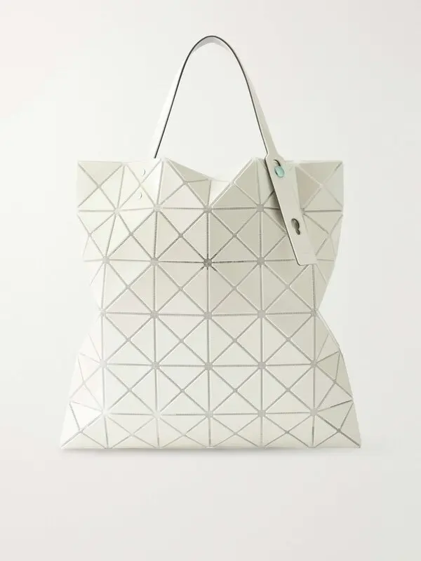 Issey Miyake Platinum Rubber Tote