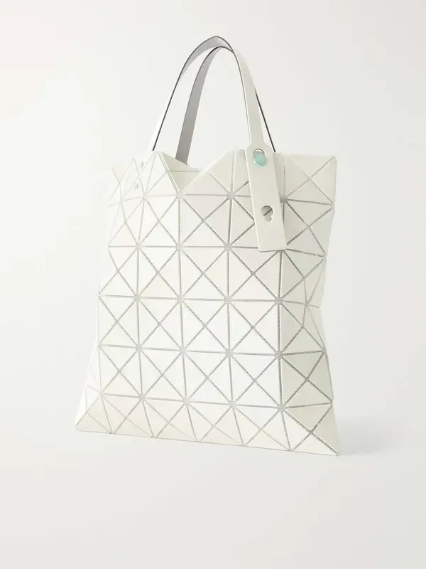 Issey Miyake Platinum Rubber Tote