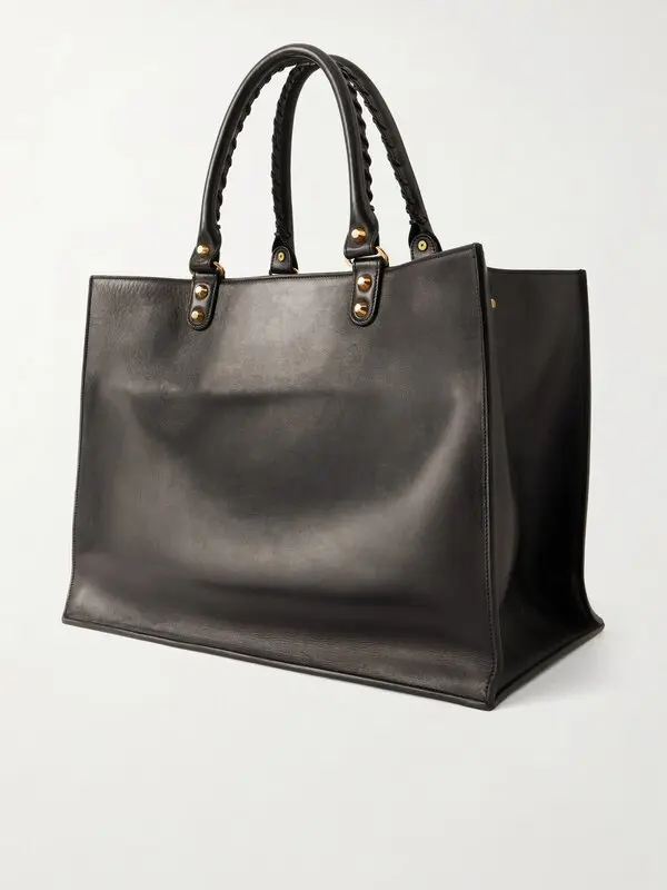Balenciaga Le City Sleek Leather Tote - Black