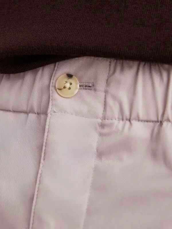REISS Lightweight Tapered Trousers - Pink