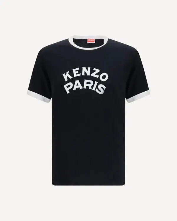 Kenzo Paris Emblem Slim Cotton T-shirt - Black