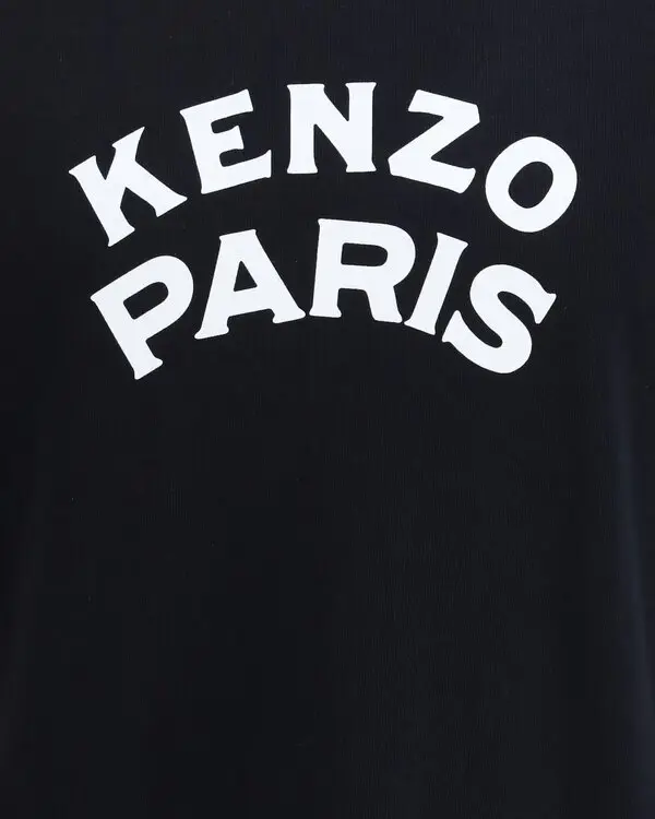 Kenzo Paris Emblem Slim Cotton T-shirt - Black