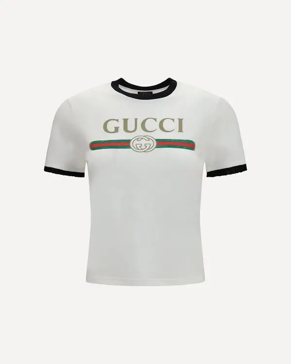 Gucci Printed Cotton Jersey T-shirt