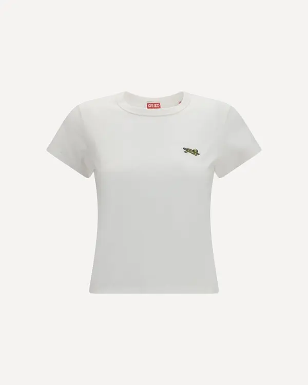 Kenzo Jumping Tiger Embroidered Cotton T-shirt
