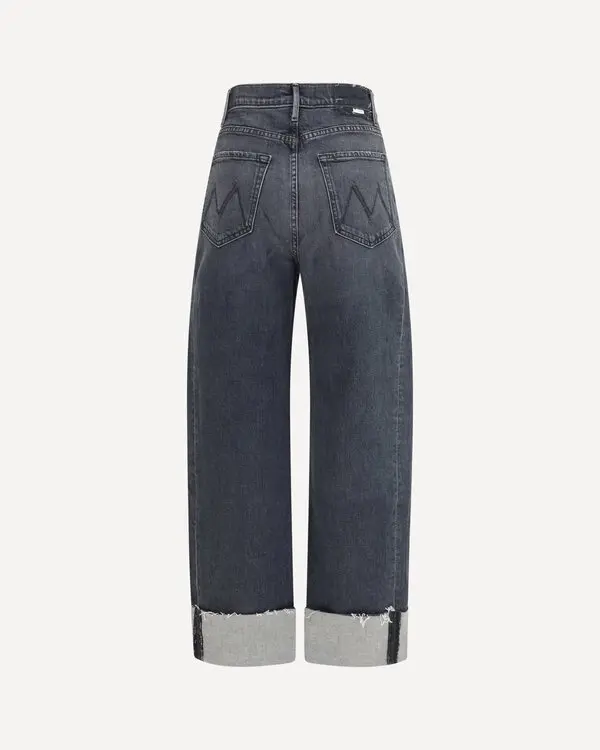 MOTHER Half Pipe Flood Cuff Fray Jeans