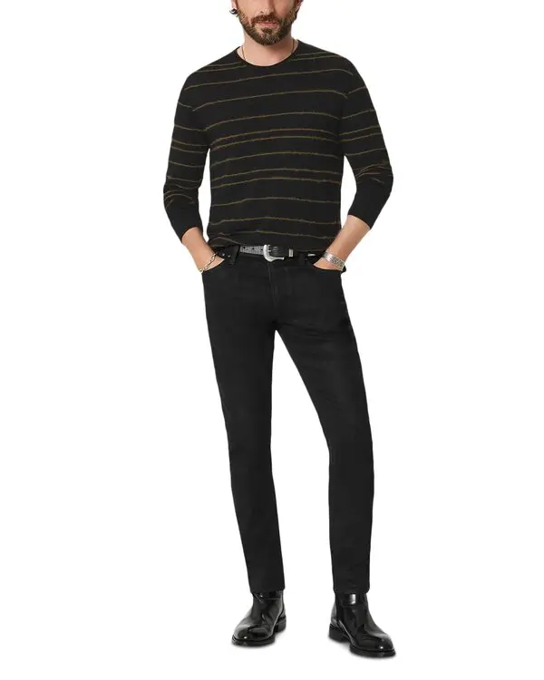John Varvatos Everly Textured Stripe Sweater