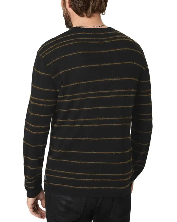 John Varvatos Everly Textured Stripe Sweater