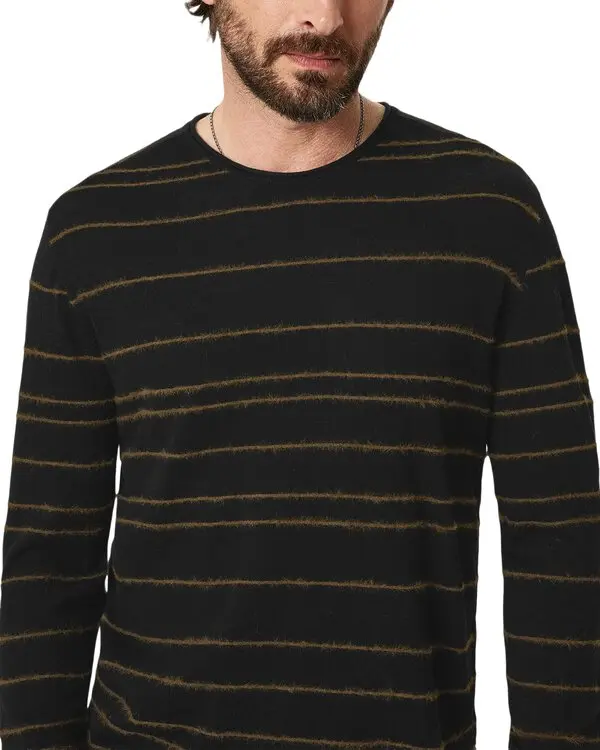 John Varvatos Everly Textured Stripe Sweater