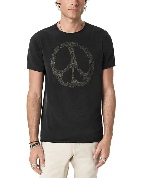 John Varvatos Raw Edge Peace Graphic T-shirt