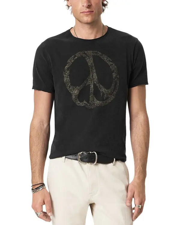 John Varvatos Raw Edge Peace Graphic T-shirt