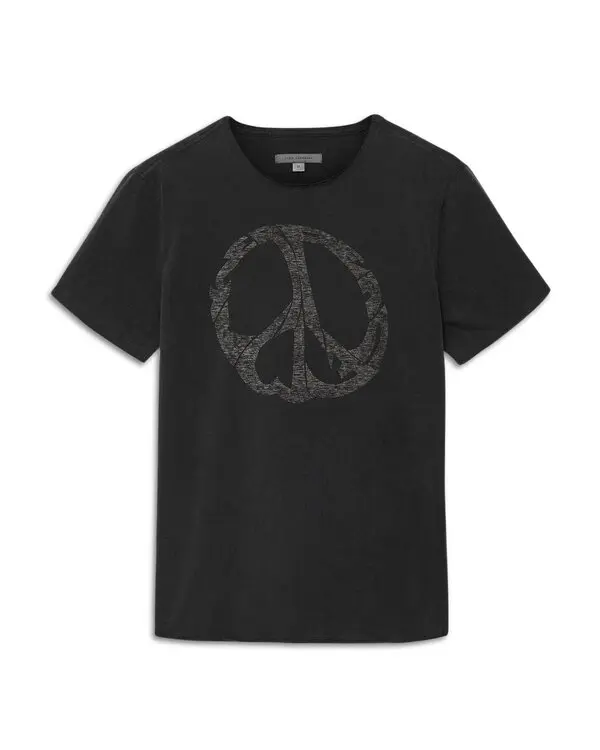 John Varvatos Raw Edge Peace Graphic T-shirt