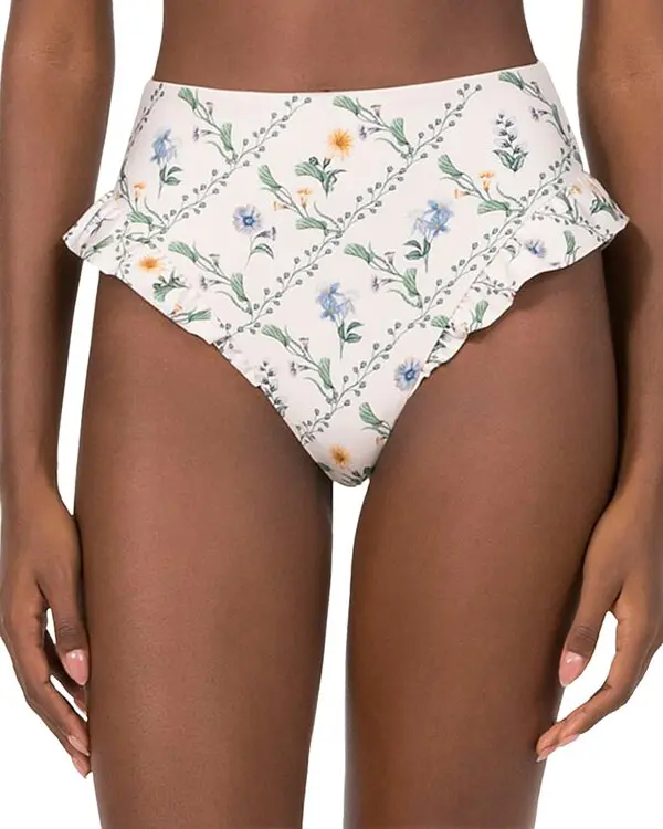 Agua Bendita Jengibre Briza Printed Bikini Bottom - Multicolor