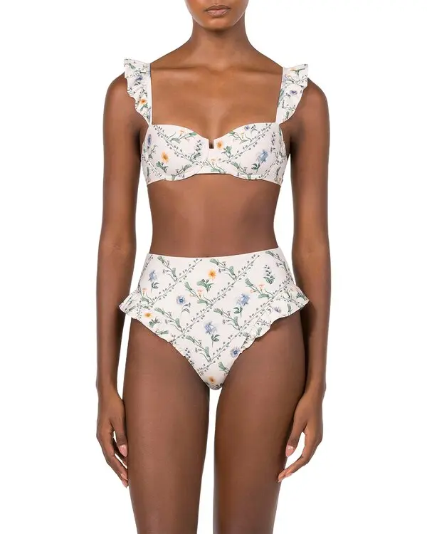 Agua Bendita Jengibre Briza Printed Bikini Bottom