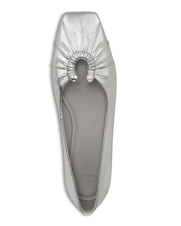 Vince Dany Ballet Flats - Silver Metallic